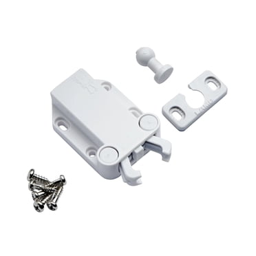 Perko 0931DP2WHT Chrome Plated Zinc & White Plastic 2-1/2" x 2-1/2 ...