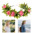 Bohemian Fabric Blossom Hair Wreath Ornament Adjustable Vine Theme ...