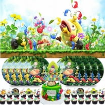 Pikmin Birthday Party Supplies Balloons Plates Decoration Cake Topper ...