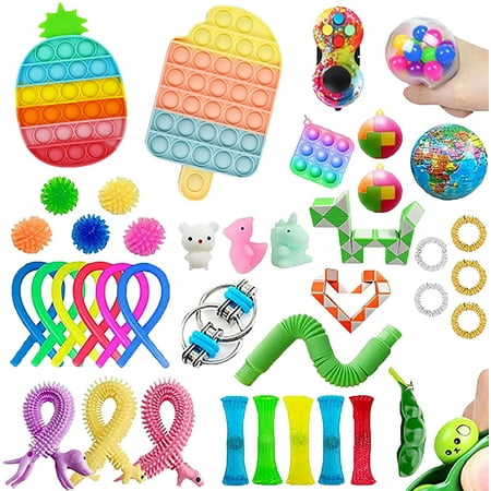 HTCM Fidget Toys Pack, 40Pcs Cheap Sensory Fidget Toy Set for Kids ...