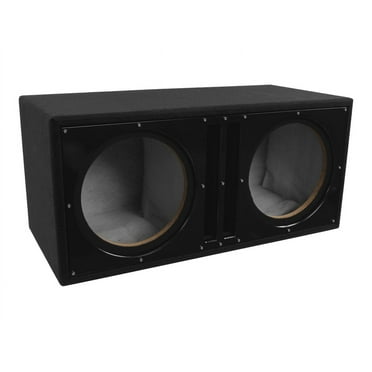 10'' Dual Subwoofer Box System - Rear Vented Design with Built-in ...