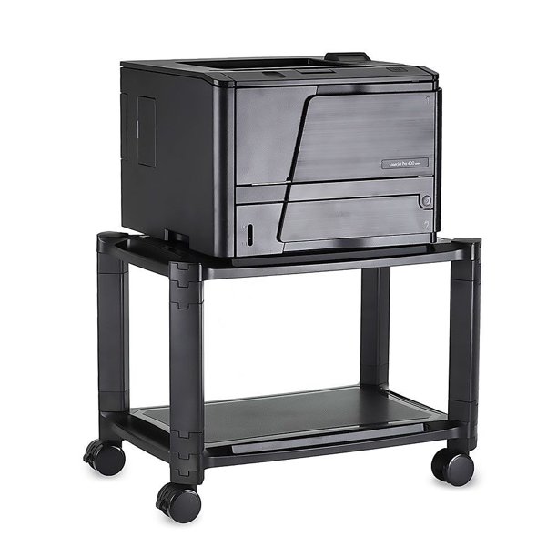 Mount-It! 2 Shelf Printer Cart Black MI-7854 - Walmart.com - Walmart.com