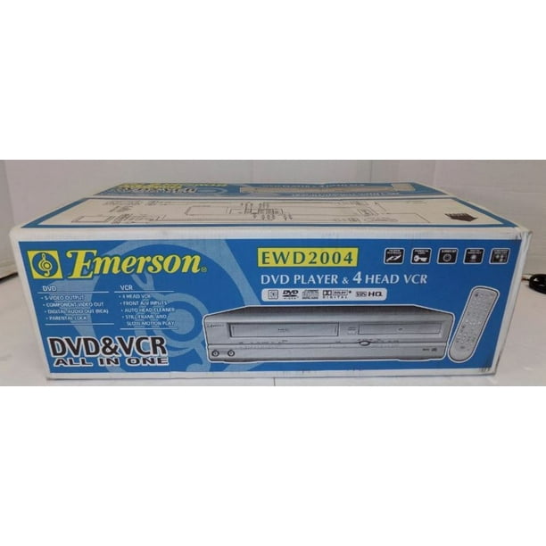 Emerson Ewd2004 DVD VCR Combo Dvd Player Vhs Vcr Combo (New) - Walmart.com