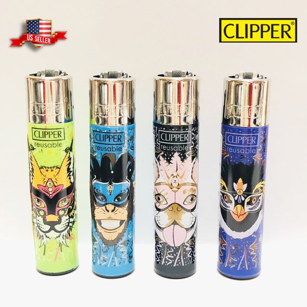 Clipper Lighters Classic Large Reusable Lighter Carnival Animals ...