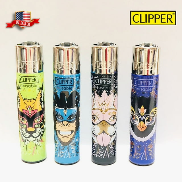 Clipper Lighters Classic Large Reusable Lighter Carnival Animals ...