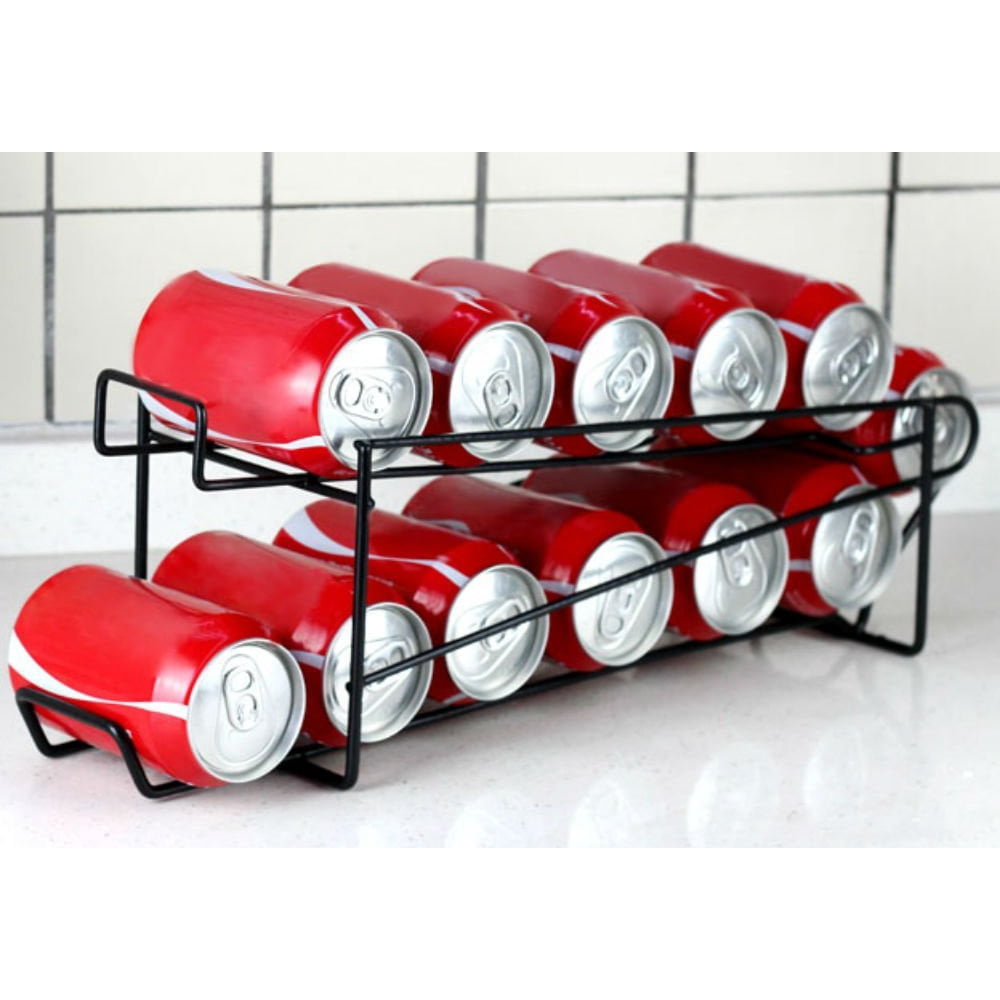 Neat-O Stylish Sturdy Steel Soda Rack Beverage Can Dispenser Organizer ...