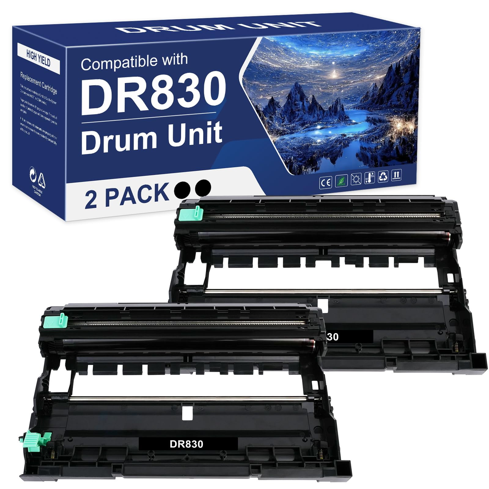 Click here for Toner Bank Dr830 Dr-830 Drum Unit Black 2-Pack Rep... prices