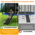 ROMUCHE Backyard Outdoor Trampoline Slide Ladder, 60"*20" with Buffer ...