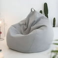 AUQ 2026 New Solid Color Cloth Lazy Lounger Bean Bag Sack Chair Sofa ...