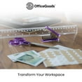 OfficeGoods Acrylic Desk Set with Ruler Scissor and Staple Remover ...