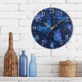 10" Artistic Round Wall Decorative Desk Clock Butterflies and Stars ...