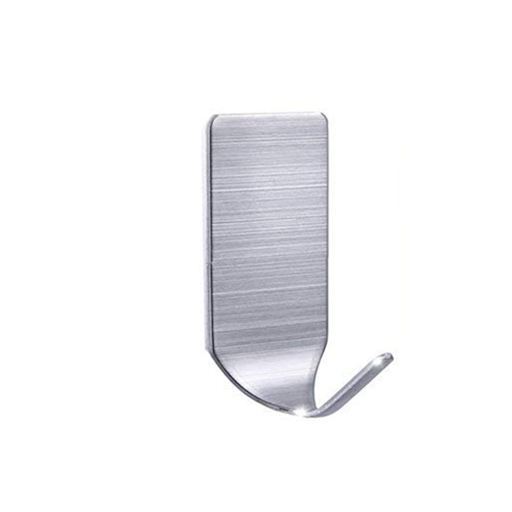 8Pcs Adhesive Hooks Wall Hooks Hanger 304 Stainless Steel Self Adhesive ...