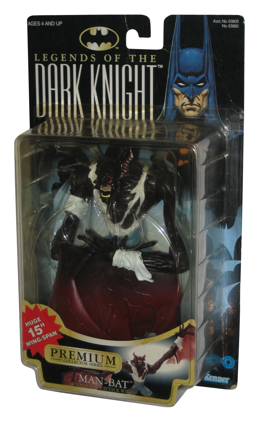 Dc Batman Man Bat Legends Of The Dark Knight Kenner Action Figure