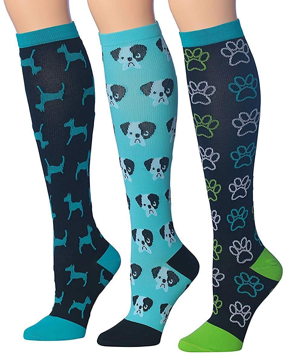 Ronnox Women's 3 Or 6-Pairs Colorful Patterned Knee High Graduated ... Ronnox Women's 3 Or 6-Pairs Colorful Patterned Knee High Graduated ...