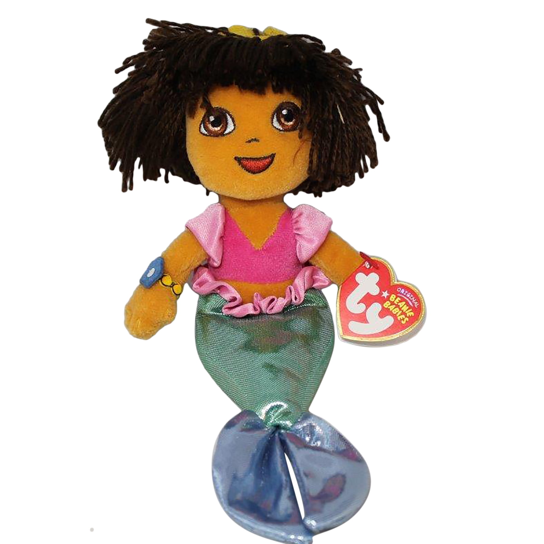 Ty Beanie Baby: Dora the Explorer - Mermaid | Stuffed Animal | MWMT ...