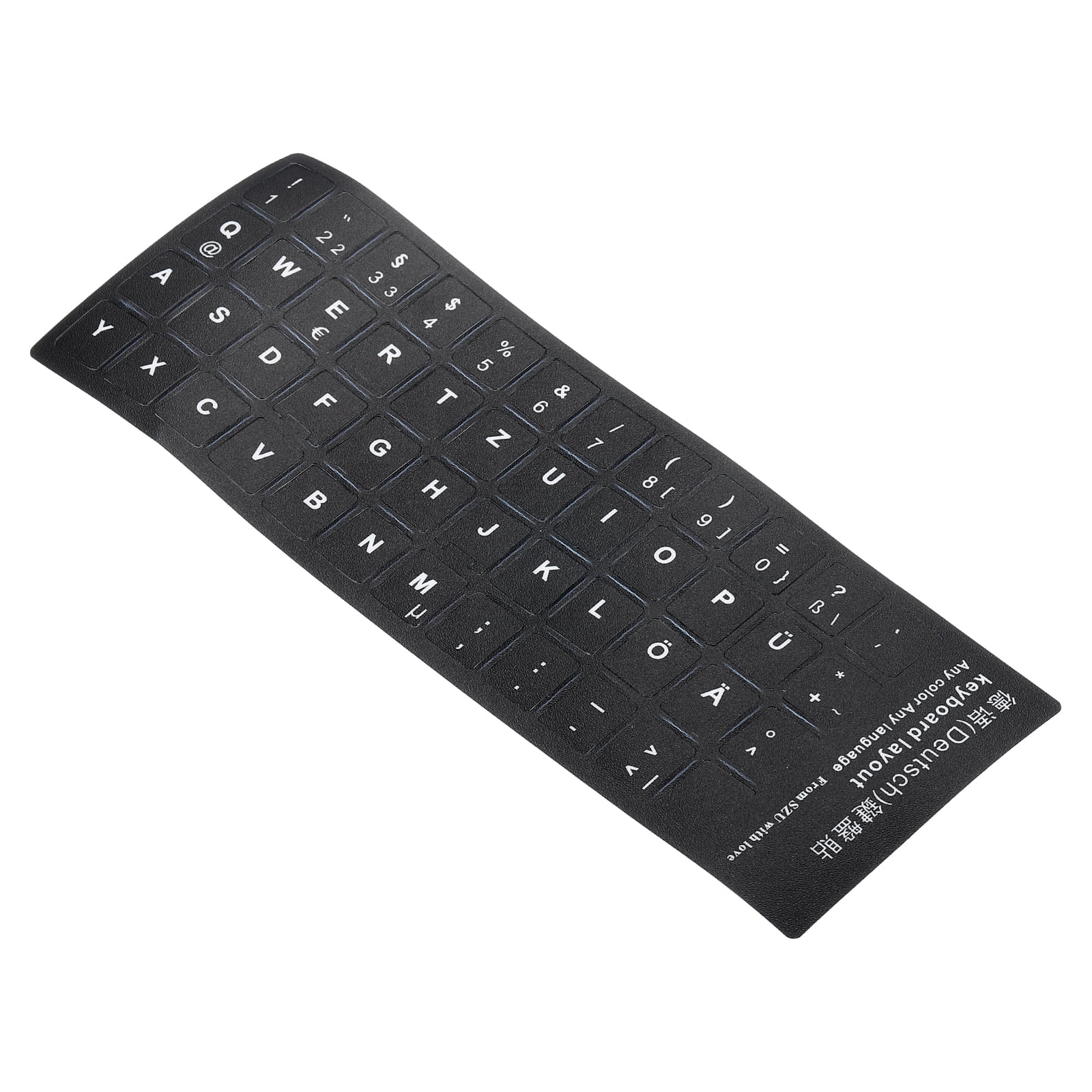 Uxcell German Keyboard Layout Stickers Computer Replacement Cover ...