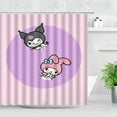Sanrios Mymelody Cinnamoroll Kuromi Kawaii Cartoon Shower Curtains