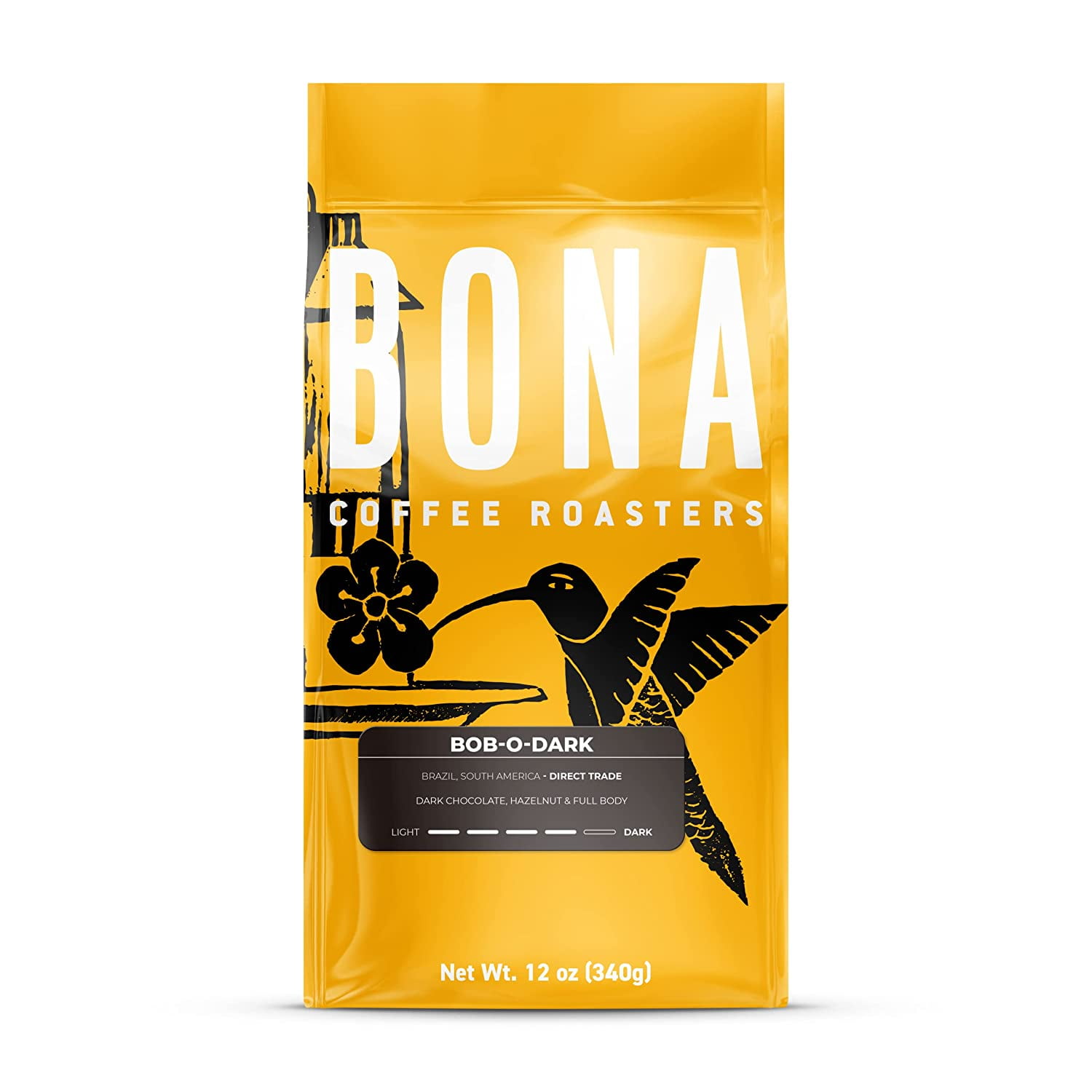 Bona Coffee Roasters, Bob-O-Dark, Roast Medium Dark, 12oz, Notes: Dark ...