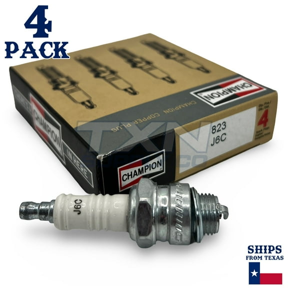 Champion 71 RC12YC Spark Plug - 4 Pack - For Briggs & Stratton 5066 ...