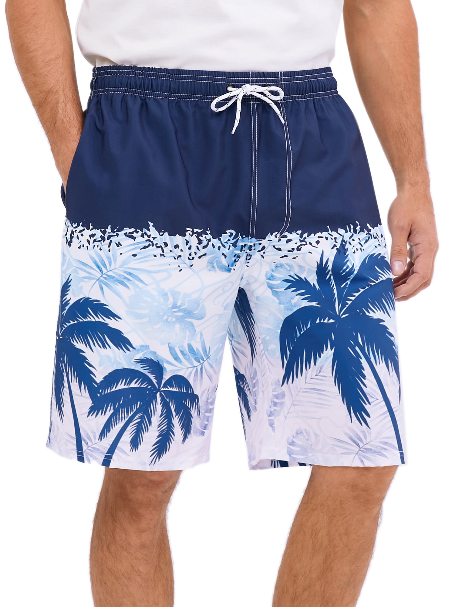 SHCKE Men's Swim Trunk Short Quick Dry Swim Shorts Elastic Waist ...