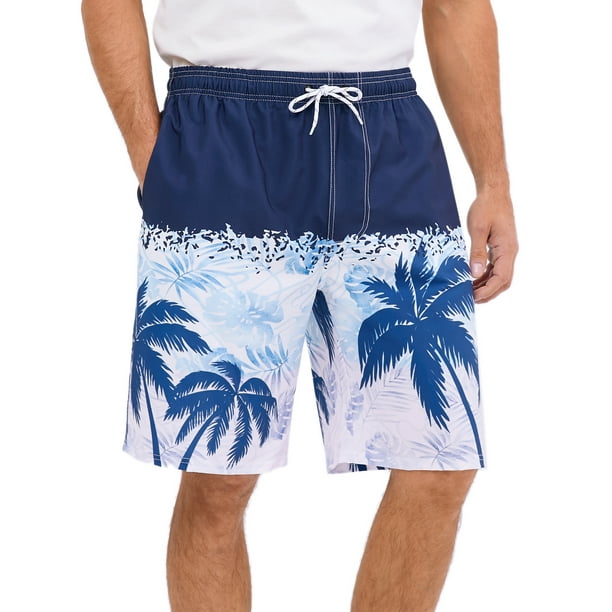 SHCKE Men's Swim Trunk Short Quick Dry Swim Shorts Elastic Waist ...