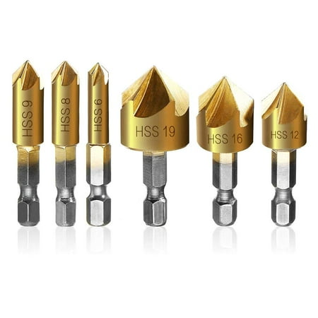 Set of 6 hexagonal conical cutters for metal and wood | Walmart Canada
