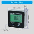 Ciwanning Digital Inclinometer 360 Degree Magnetic Level Box Angles ...