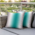 Abstract Outdoor Waterproof Throw Pillow Covers Set of 2, 24"x24", Dark ...