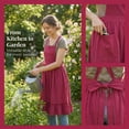 Unique Bargains Aprons for Women with Pockets Kitchen Apron Extra Long ...