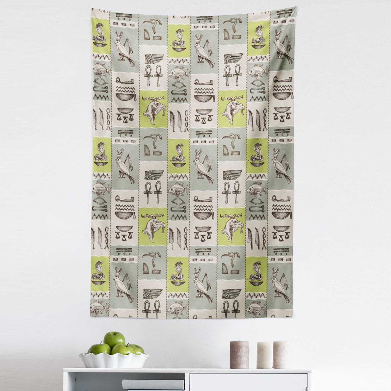 Egyptian Tapestry, Historical Papyrus Manuscripts Inspired Hieroglyphs ...