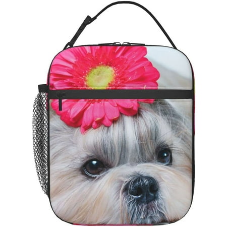 Blue Shih Tzu Dog Lying Flower Relaxing and Spa Insulated for Women ...