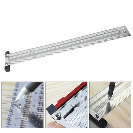 ANGGREK Woodworking Marking Line Ruler, Carpenter Measuring Tool ...