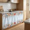 Colorful Shell Cabinet Curtain, Ocean Coral Sink Skirt for Bathroom ...