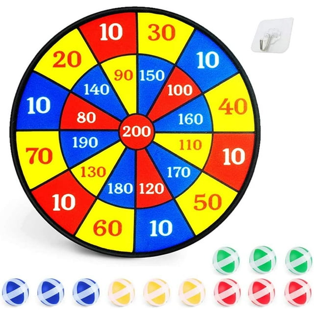 Alder Fun Ball Board Game with 14” Circular Board with Scores and 12 ...