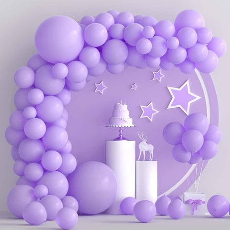 Purple Balloons 109 Pcs Light Purple Balloons Garland Arch Kit 5 Inch ...
