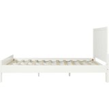Camden Isle Graham Platform Bed | Slatted Headboard | King, White ...