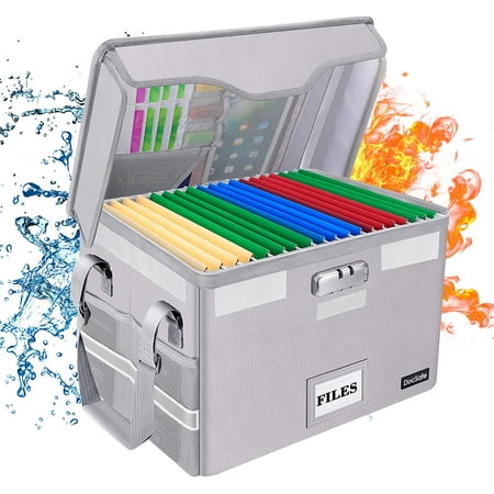 File Box Fireproof Document Box with Lock,DocSafe File Storage ...
