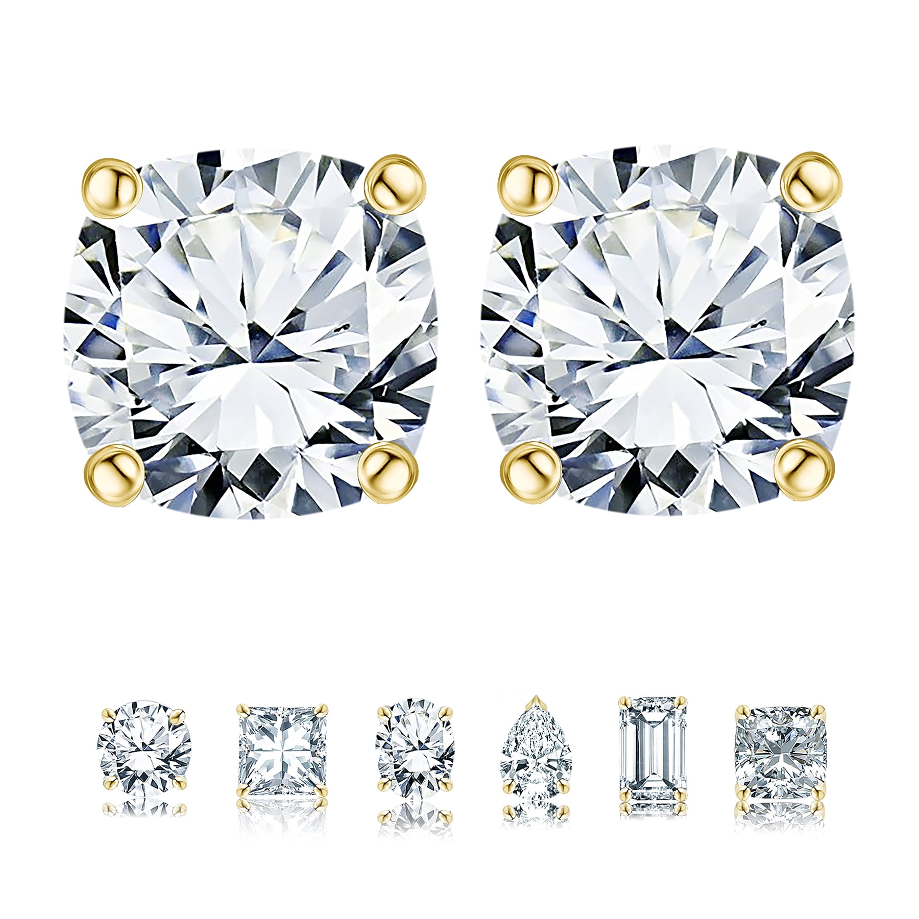 Click here for Jeenmata 2 Carat Cushion Cut Moissanite 4 Prong So... prices