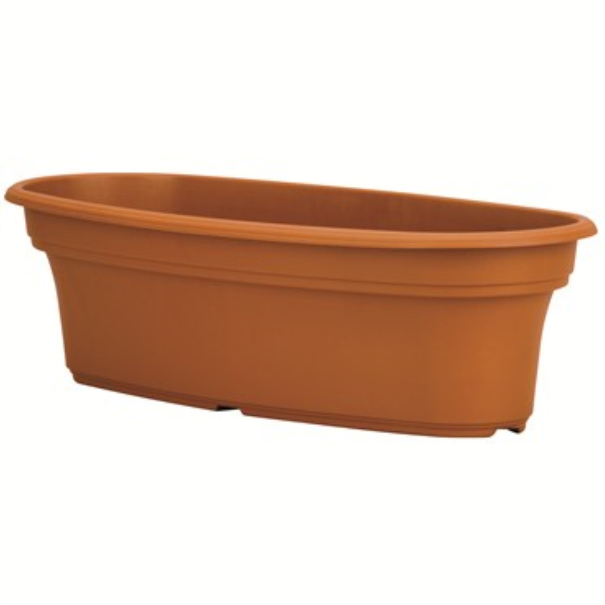 The HC Companies Panterra Oval Plastic Outdoor/ Indoor Planter, Clay ...