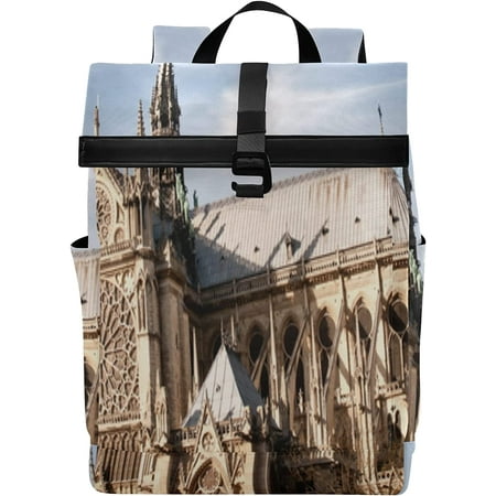 Computer Backpack Ancient Notre Dame De Paris Backpack For Work Water ...