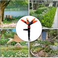 360° Rotating Garden Sprinkler 5 Arm Adjustable Automatic Spray for ...