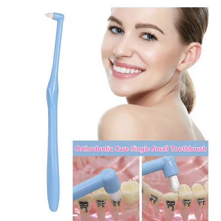 CARBONLIKE Orthodontic Interdental Toothbrush Teeth Cleaning Tooth-floss Soft Brush for People ...