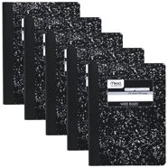 Mead Composition Notebook, Wide Ruled, 100 Sheets, 6 Pack (09910 ...