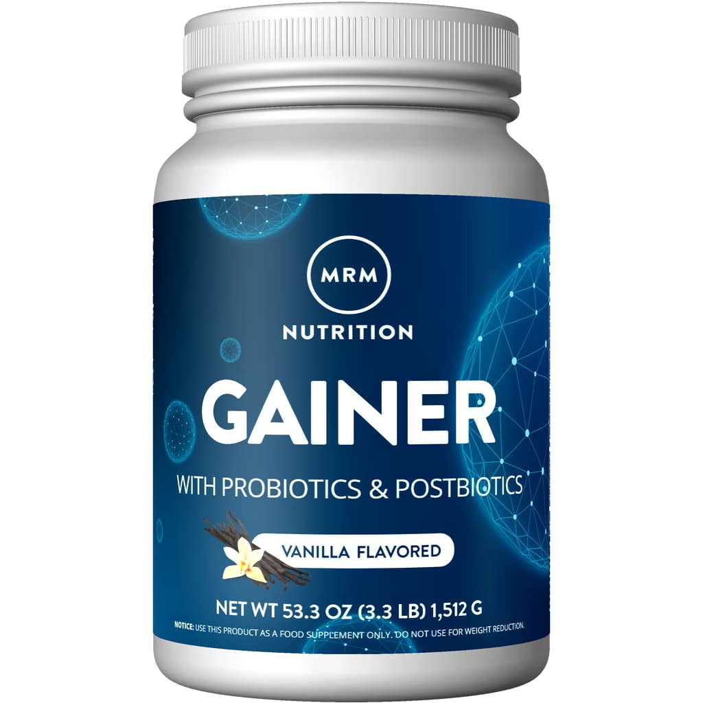 MRM Nutrition Gainer Protein with Probiotics + Postbiotics | Vanilla ...