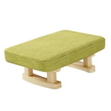 Small Footstool Foot Rest with Wooden Legs, Rectangle Chair Step Stool ...