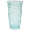 The Pioneer Woman Adeline 16-Ounce Teal Emboss Glass Tumblers, Set of 4 ...