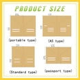 1 Pack Kraft Paper Pocket Insert for Portable Notebooks, 2-Pocket ...