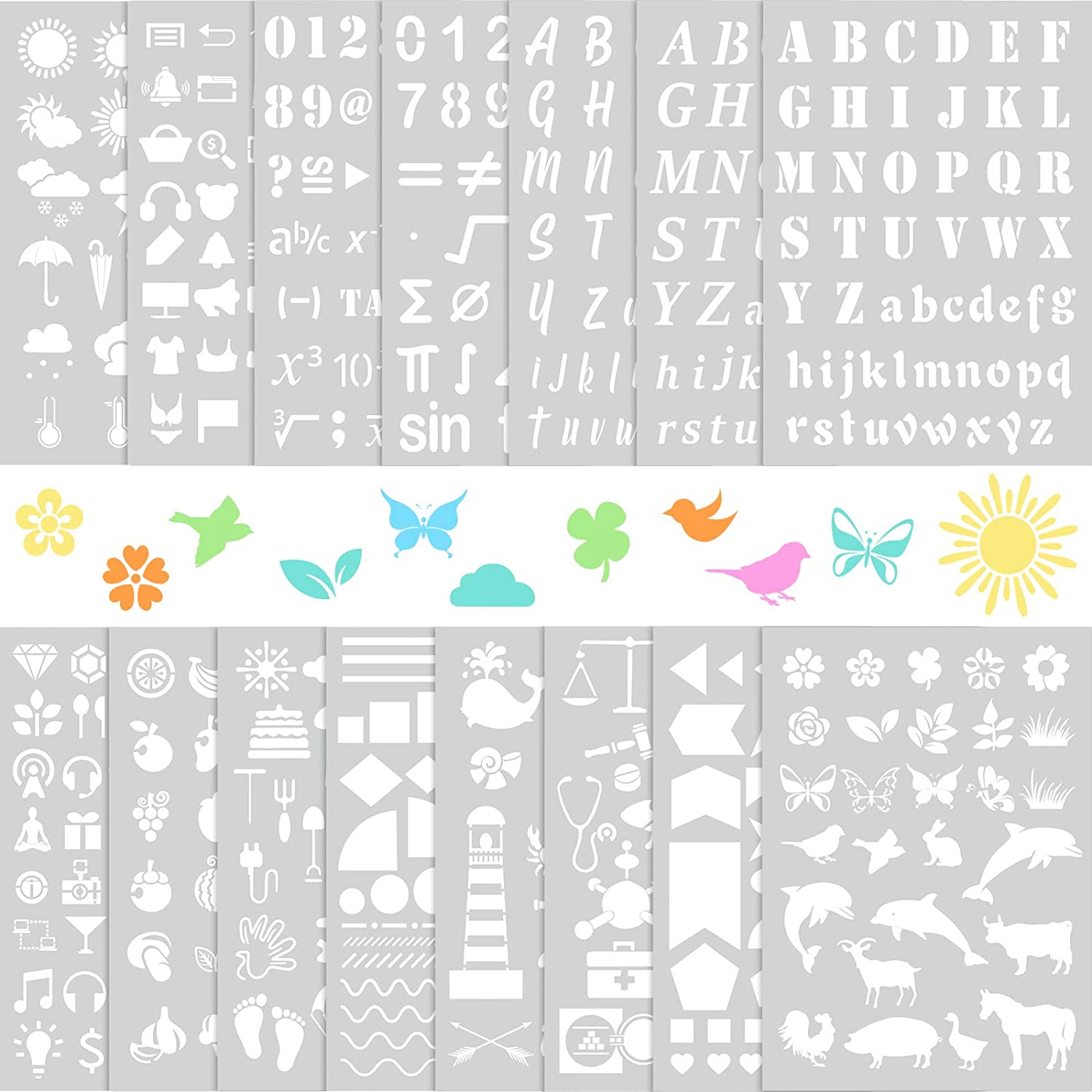 Drawing & Lettering Aids Drawing Arts & Crafts Plastic Letter Stencil ...