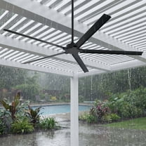 Parrot Uncle 72" Industrial Outdoor IPX4 Waterproof Black Aluminum ...
