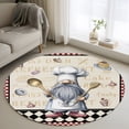 4ft Round Rug Vintage Gnomes Area Rugs for Living Room Bedroom Washable ...